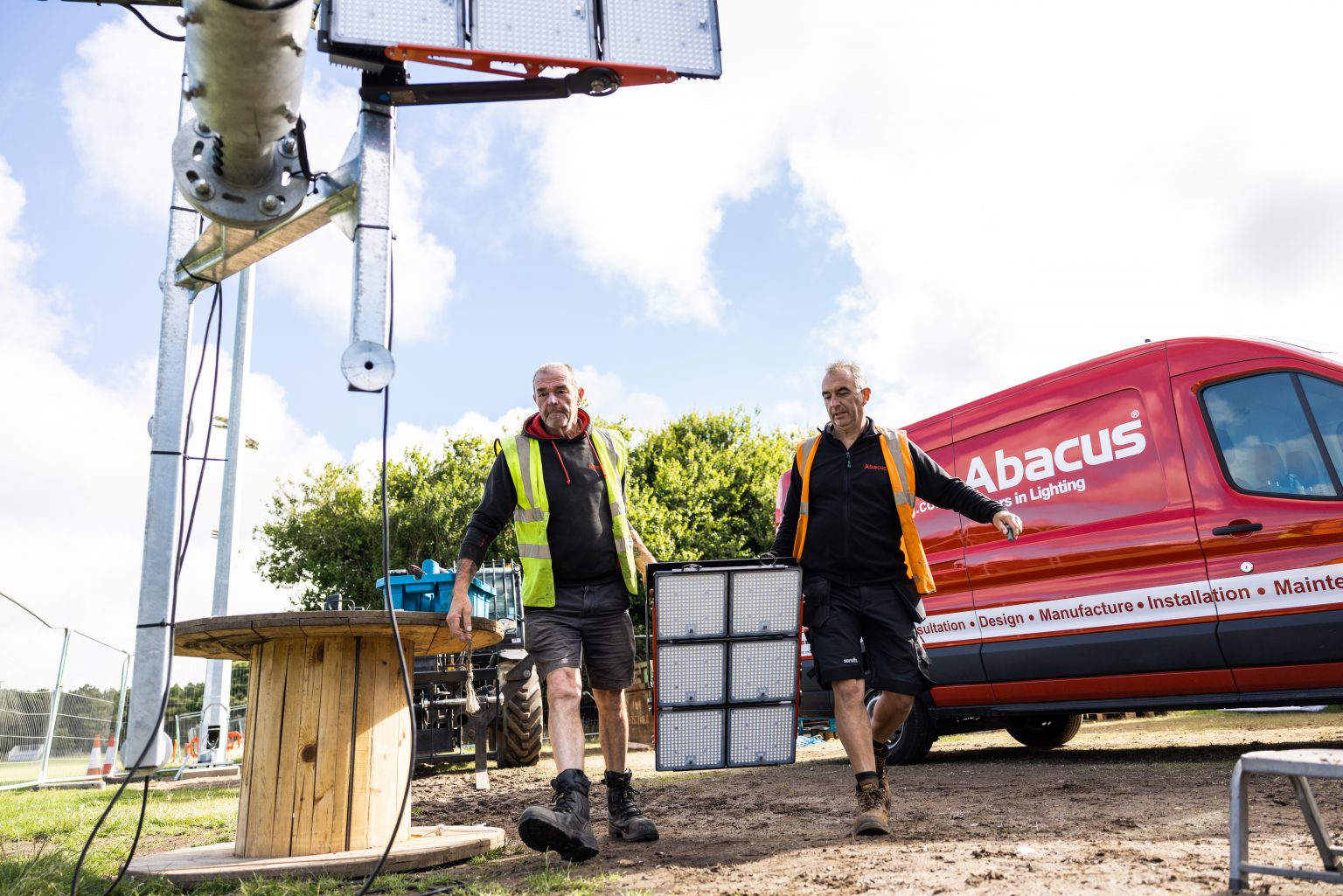 Abacus Lighting Ltd | Base-hinged Masts