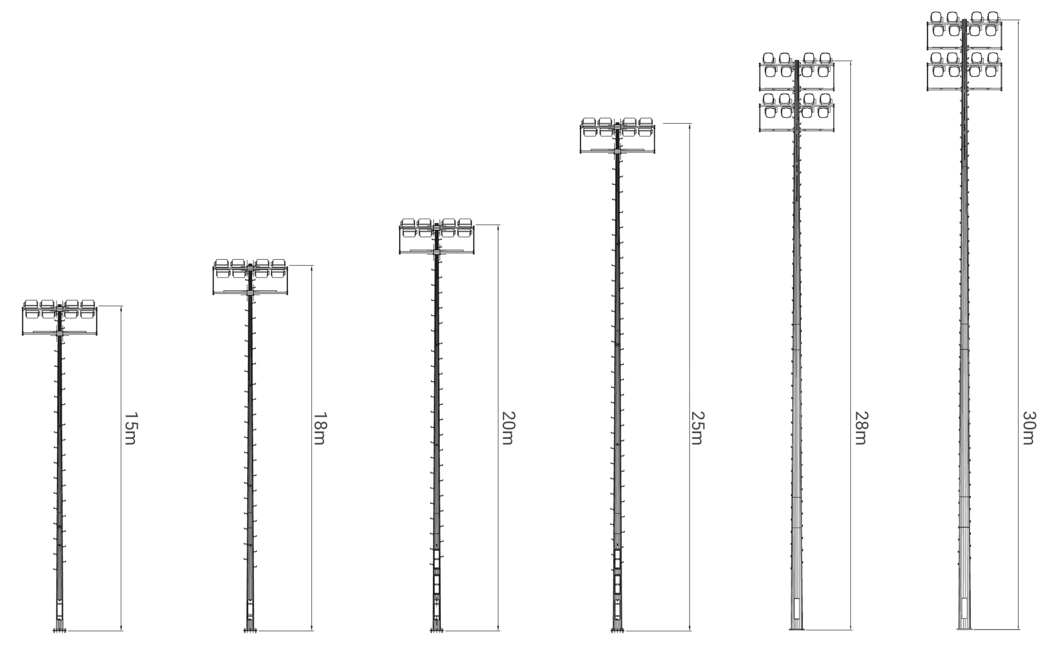 Abacus Lighting Ltd | Club Range Fixed Masts